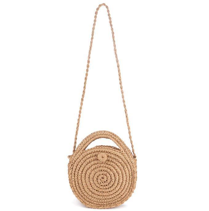 Sac en Paille Rond - Mia - thewoodstock – The Wood Stock